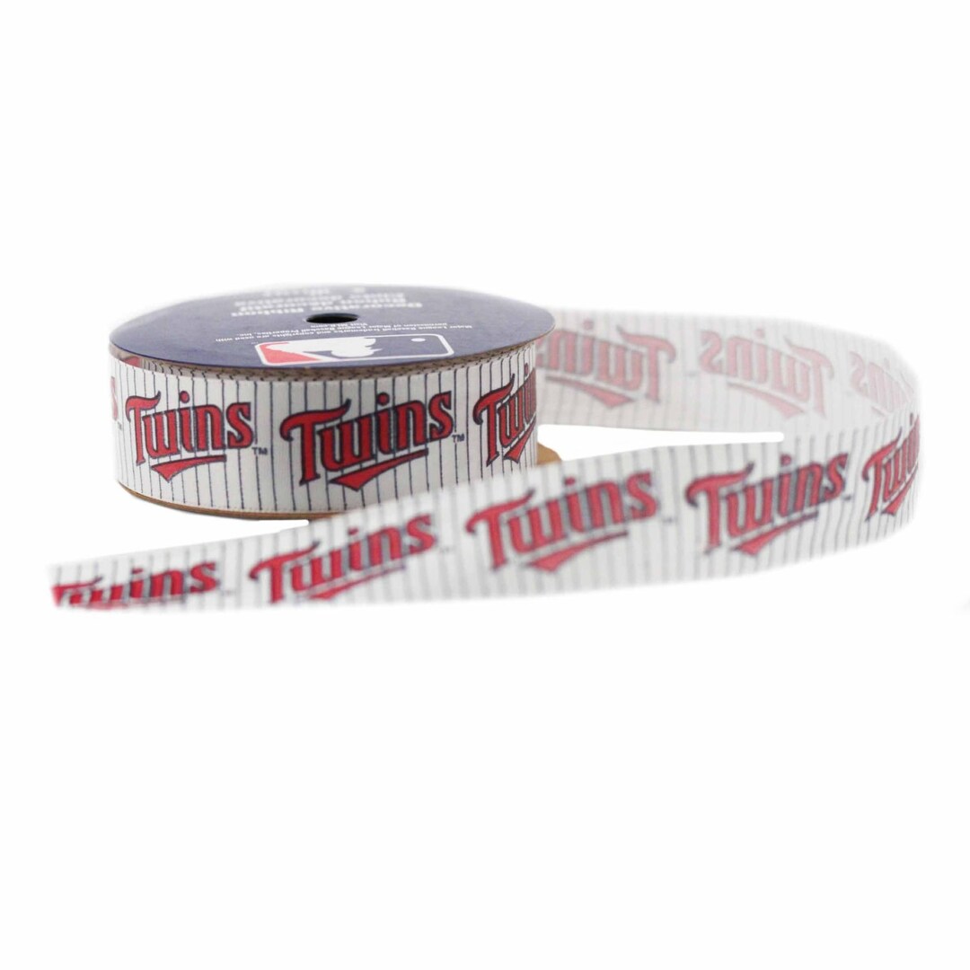 Offray MLB Minnesota Twins Fabric Ribbon, 7/8-inch by 9-feet, Licensed ...