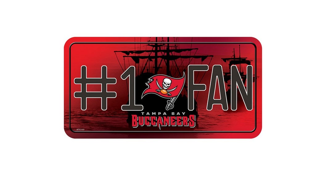 Tampa Bay Buccaneers NFL #1 Fan Metal License Plate/ Auto Tag, Licensed ...