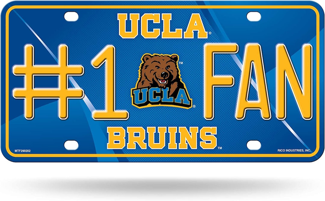 UCLA NCAA #1 Fan Metal License Plate - Etsy