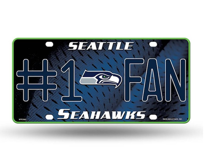 Seattle Seahawks NFL 1 Fan Metal License Plate Licensed by - Etsy