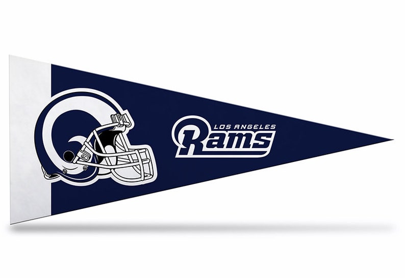 Los Angeles Rams NFL Felt Mini Pennants 4 x 9 | Etsy
