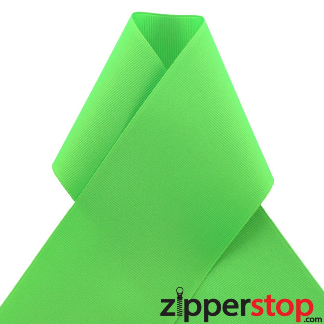 3 Neon Green Grosgrain Ribbon Made in USA 3 Inch - Etsy