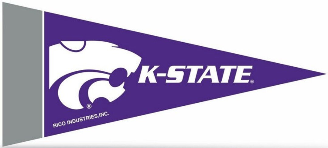 Kansas State (k-state) NCAA Licensed Mini Pennant, 4" X 9" - Etsy