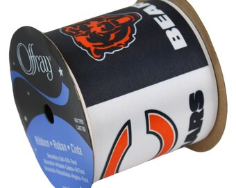 Offray NFL Chicago Bears Ribbon 1-5/16-inch by 12-feet | Etsy