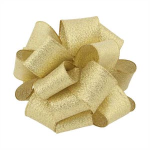 1.5" Wired Gold Galena Metallic Ribbon - Great for Decor, Weddings ...
