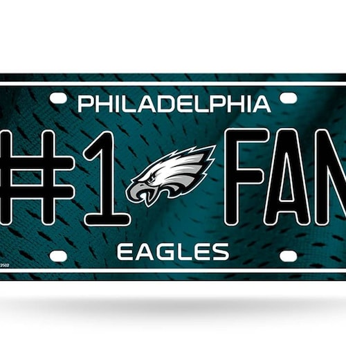 Philadelphia Eagles NFL 1 Fan Metal License Plate Licensed - Etsy