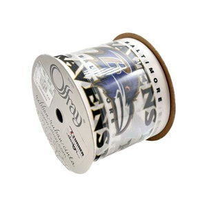 2.5 NFL Baltimore Ravens Ribbon, 9 Feet & Mini Pennant, Licensed NFL ...