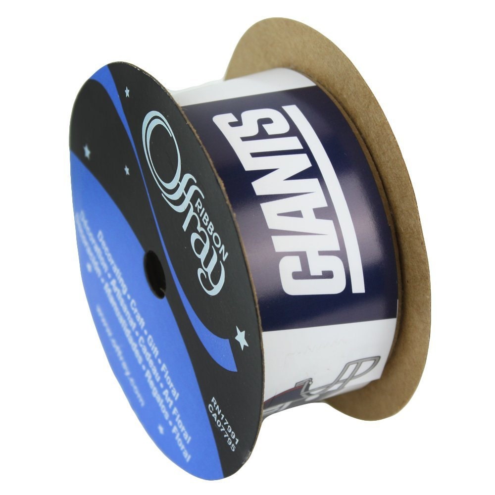 NFL New York Giants Ribbon 1-5/16 12 Feet Licensed by | Etsy