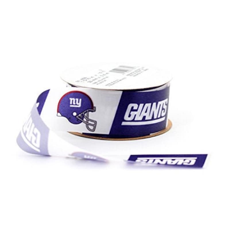 NFL New York Giants Ribbon 1-5/16 12 Feet Licensed by | Etsy
