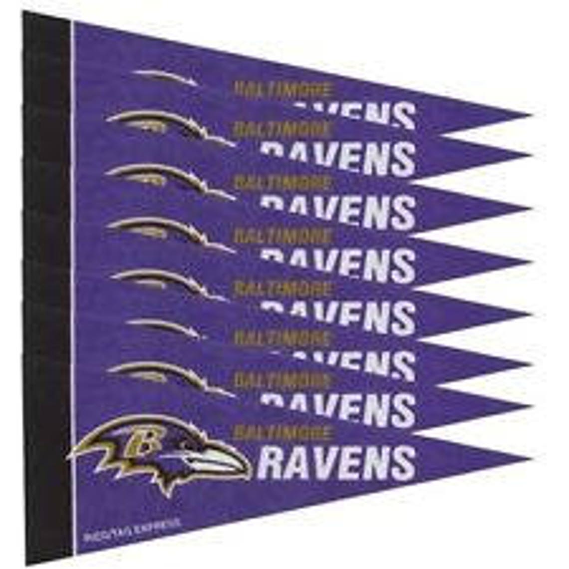 Baltimore Ravens NFL Felt Mini Pennants, 4" X 9" - Licensed by Rico - Etsy