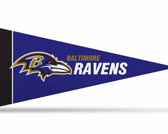 Baltimore Ravens NFL Felt Mini Pennants, 4" X 9" - Licensed by Rico - Etsy