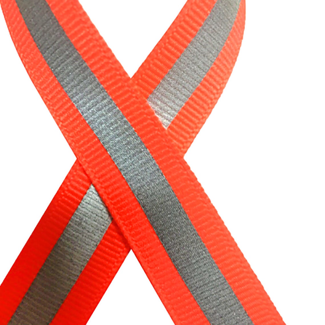 5/8 Neon Orange Reflective Glo Grosgrain Ribbon Silver - Etsy