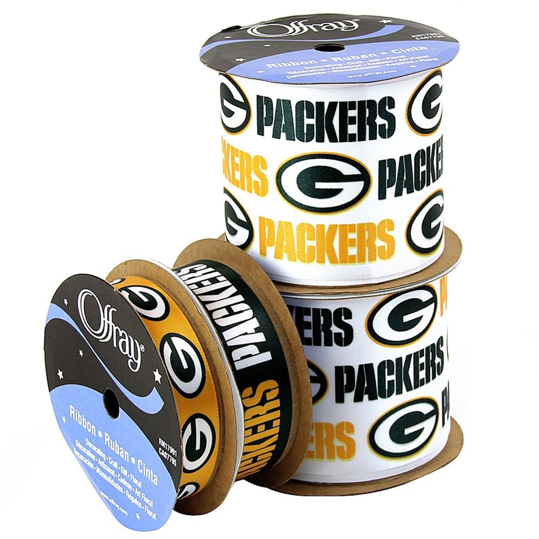 NFL Green Bay Packers Ribbon, 4-pack of Ribbon, Licensed NFL Offray ...