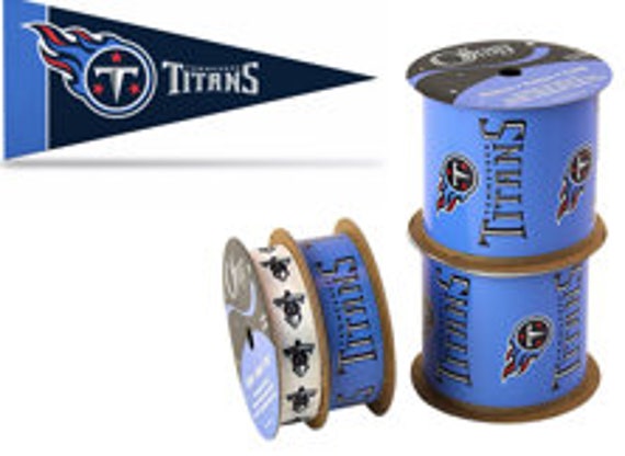 NFL Tennessee Titans Ribbon 4-pack of Ribbon & Mini Pennant - Etsy
