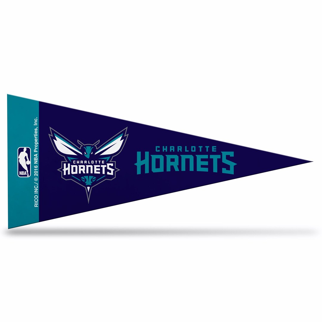 Charlotte Hornets Licensed NBA Mini Pennants, 4" X 9" - Etsy