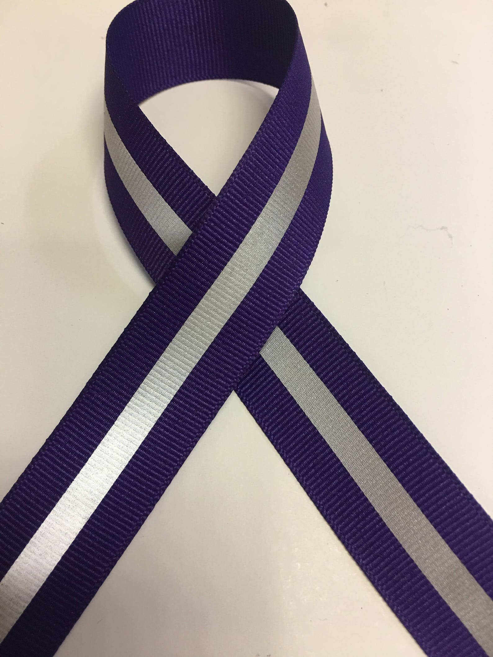 7/8 Deep Purple Reflective Glo Grosgrain Ribbon | Etsy