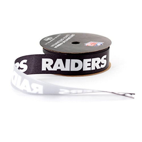 7/8" NFL Oakland / Vegas Raiders Ribbon, 9 Foot Spool , Licensed by ...