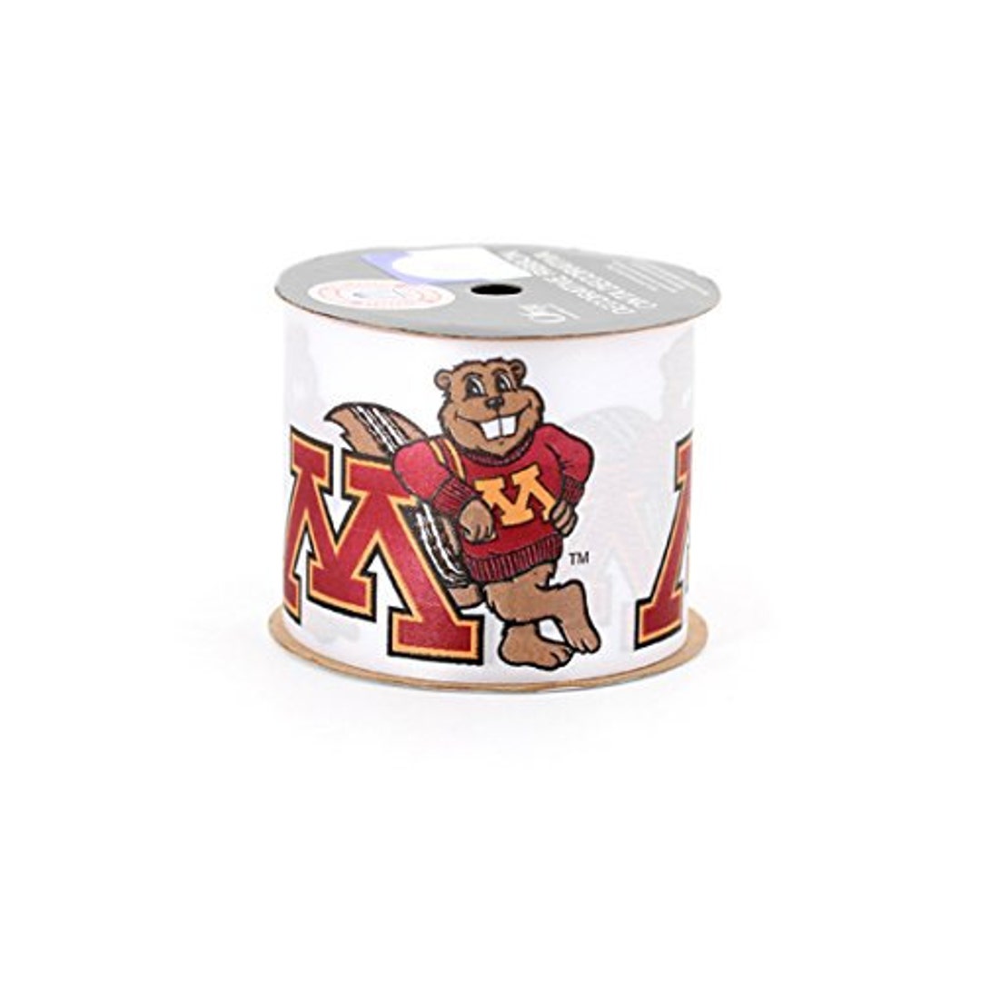 2.5 University of Minnesota Golden Gophers Ribbon, Licensed by Offray ...