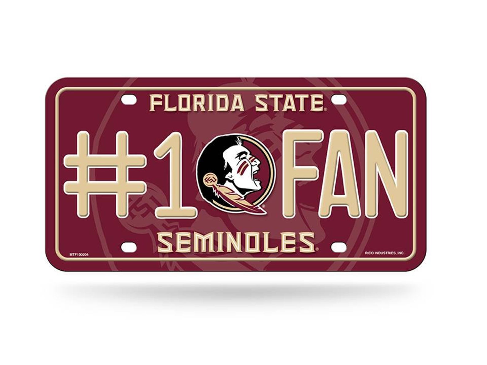 Florida State NCAA 1 Fan Metal License Plate - Etsy