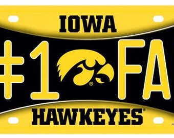 Iowa Hawkeyes License Plate - Etsy