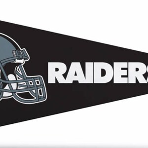 Vegas / Oakland Raiders NFL Felt Mini Pennants, 4" X 9" - Licensed by ...