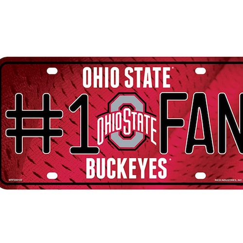 Ohio State Buckeyes NCAA 1 Fan Metal License Plate Licensed - Etsy