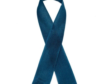 Dark Teal Ribbon - Etsy