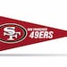San Francisco 49ers NFL Felt Mini Pennants, 4" X 9" - Licensed by Rico ...
