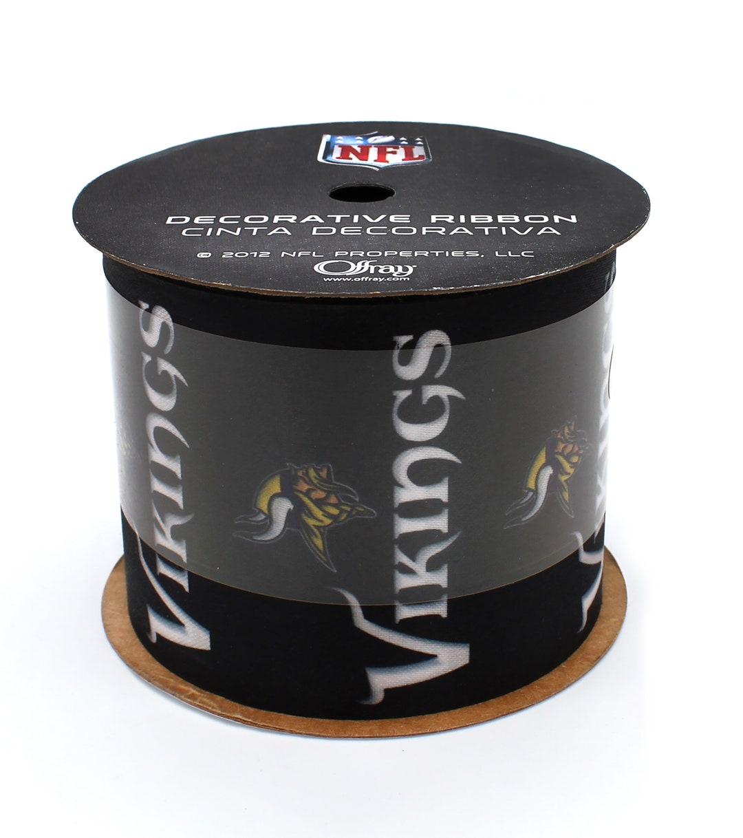 2-1/2" NFL Minnesota Vikings Ribbon, 9 Foot Spool, Licensed by Offray ...