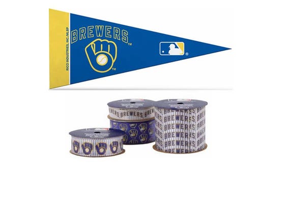 Milwaukee Brewers MLB 4-pack de Ribbon & Mini Pennant con - Etsy España