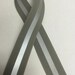 7/8" Grey Reflective Glo Grosgrain Ribbon - 1/4" Silver Reflective ...