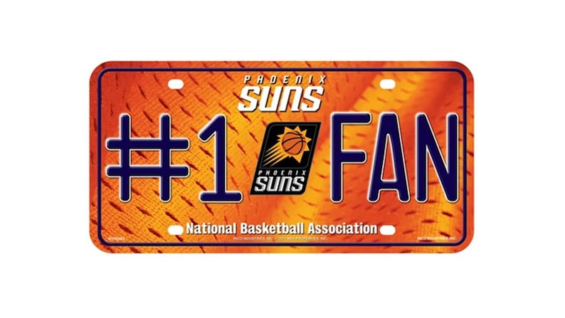 Phoenix Suns NBA 1 Fan Metal License Plate Licensed by Rico | Etsy