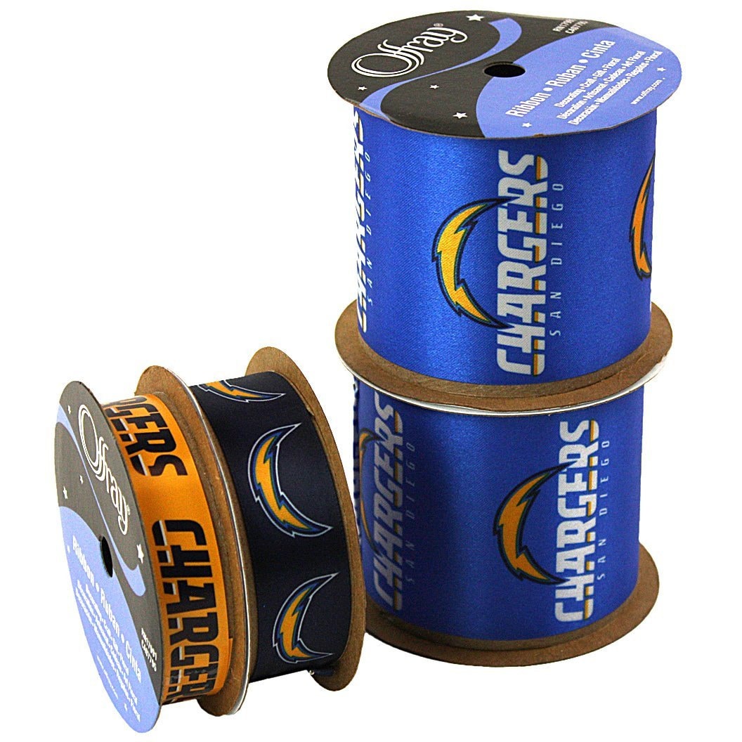 NFL Los Angeles Chargers 4-pack of Ribbon Licensed by Offray - Etsy