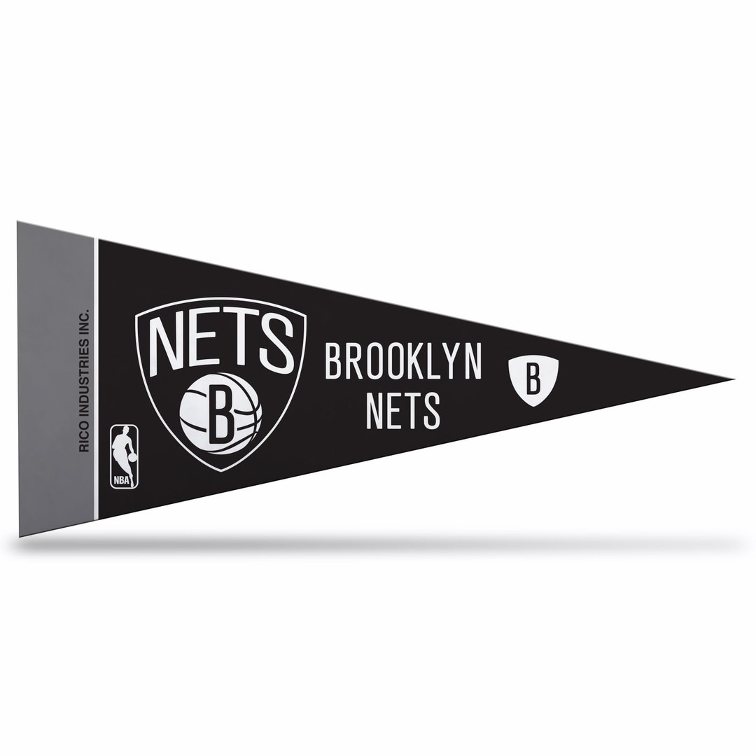 Brooklyn Nets Licensed NBA Mini Pennants, 4" X 9" - Etsy