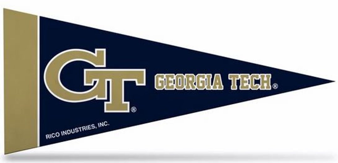Georgia Tech Yellow Jackets Felt Mini Pennants, 4" X 9", Licensed by ...