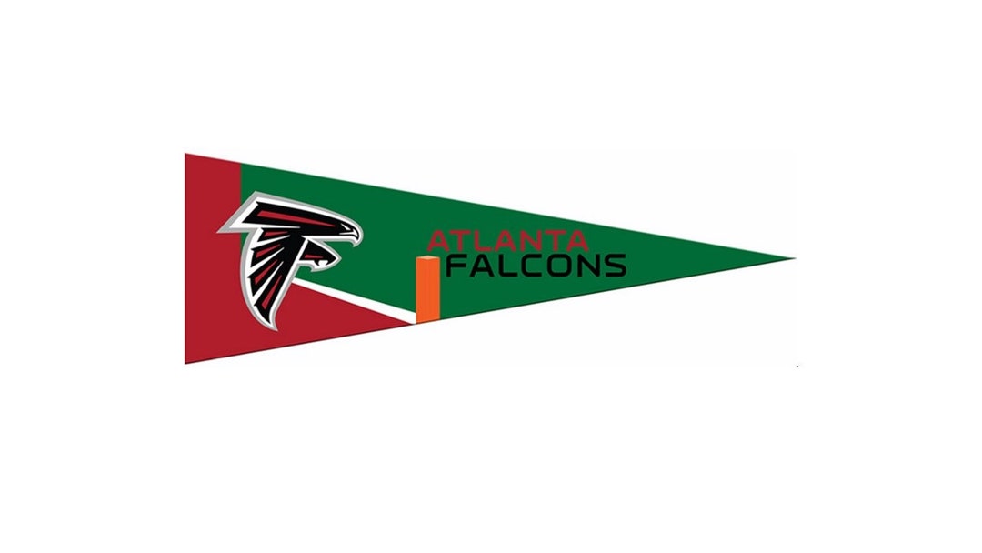 Atlanta Falcons NFL Mini Pennant, 4" X 10" - Etsy