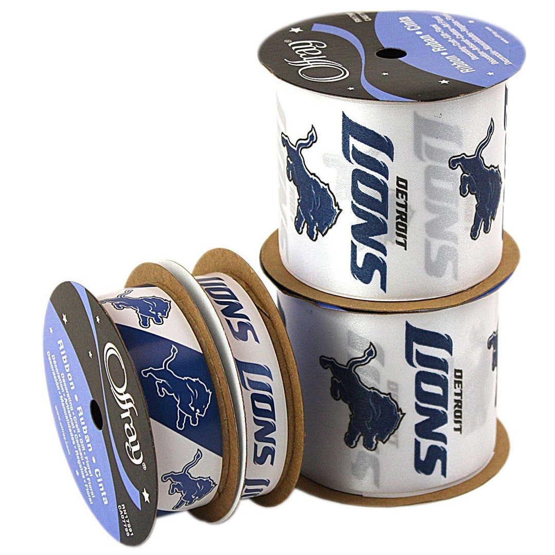 NFL Detroit Lions, 4-pack of Ribbon, Licensed by Offray - Etsy
