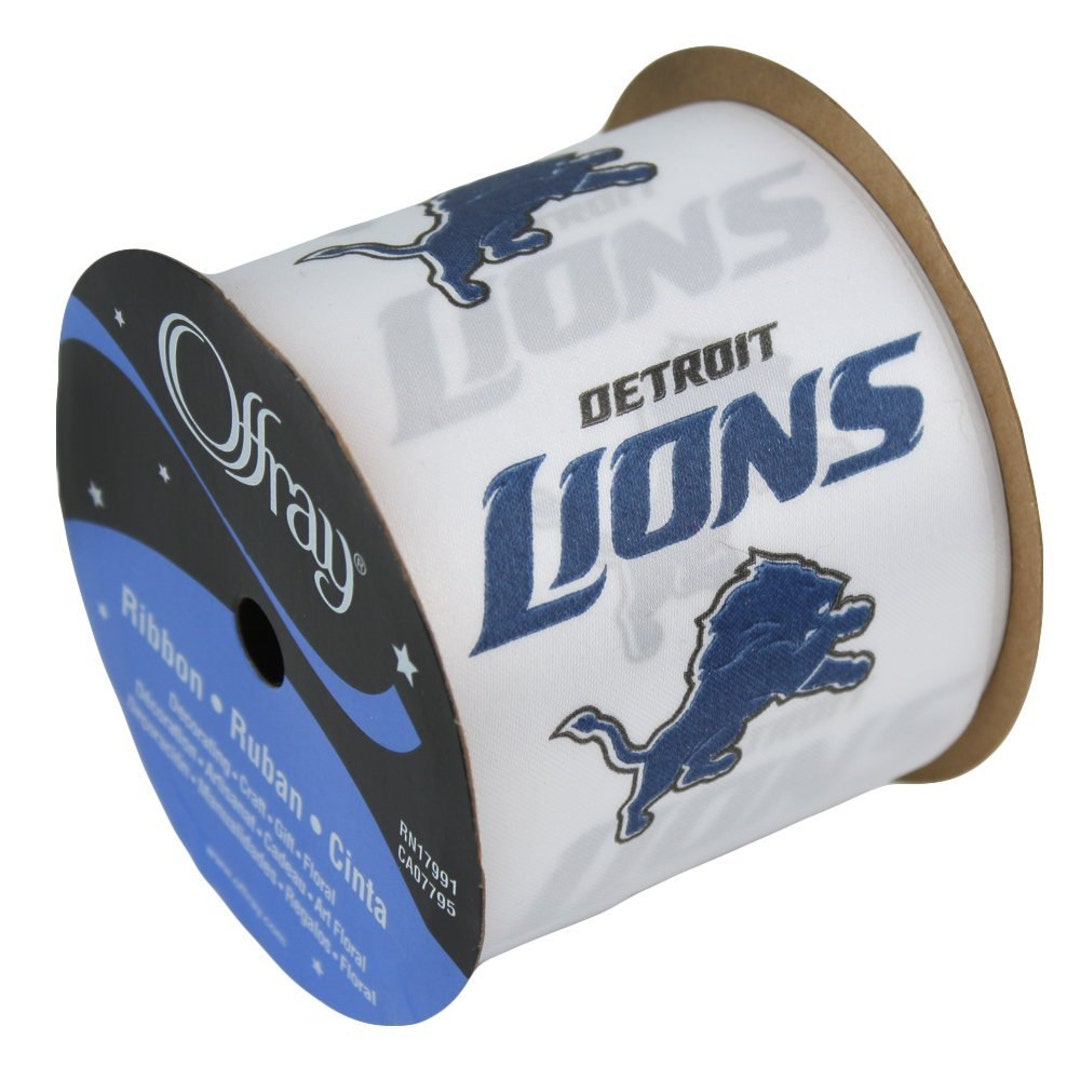 2-1/2" NFL Detroit Lions Ribbon, 9 Foot Spool, Licensed by Offray - Etsy