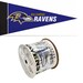 2.5 NFL Baltimore Ravens Ribbon, 9 Feet & Mini Pennant, Licensed NFL ...