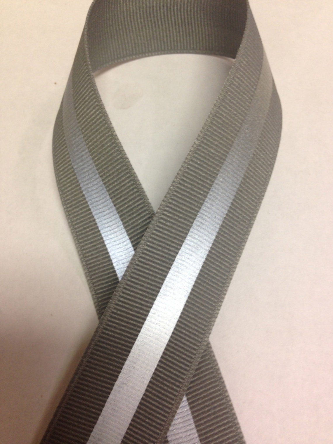 5/8 GREY Reflective Glo Grosgrain Ribbon 1/4 - Etsy