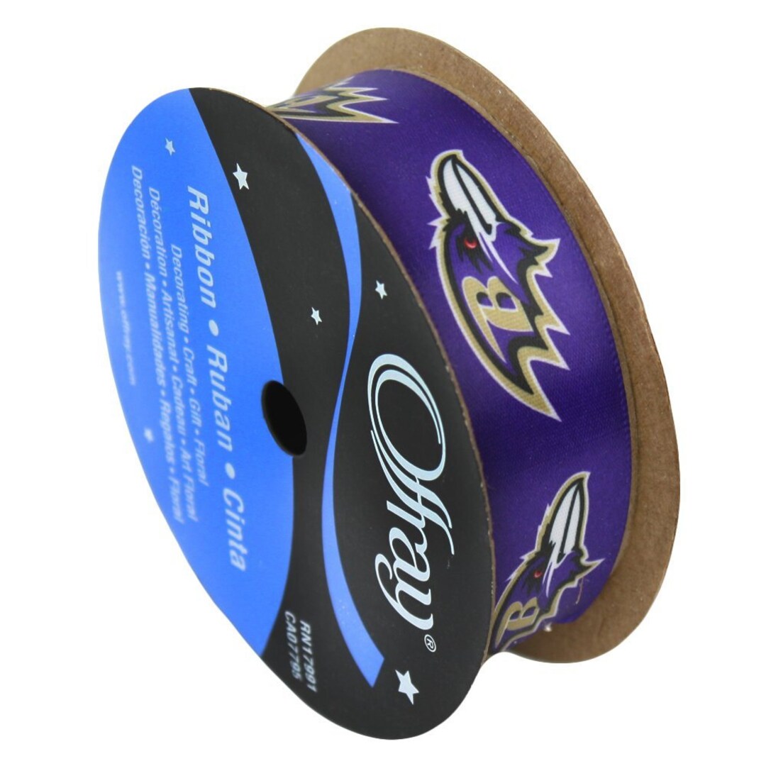 7/8 NFL Baltimore Ravens Ribbon, 9 Foot Spool, Licensed by Offray - Etsy