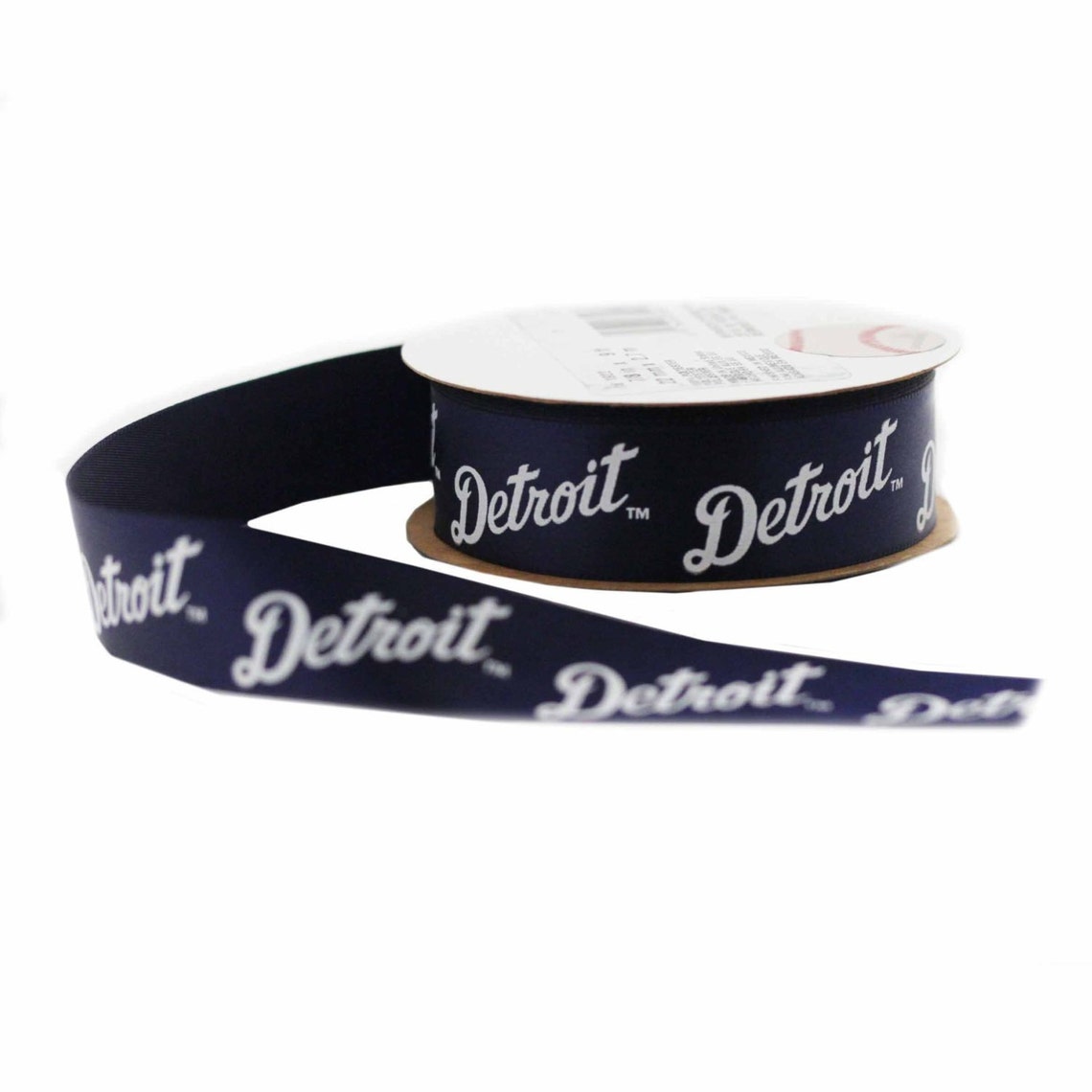 Offray MLB Detroit Tigers Fabric Ribbon, 7/8-inch by 9-feet, Licensed ...