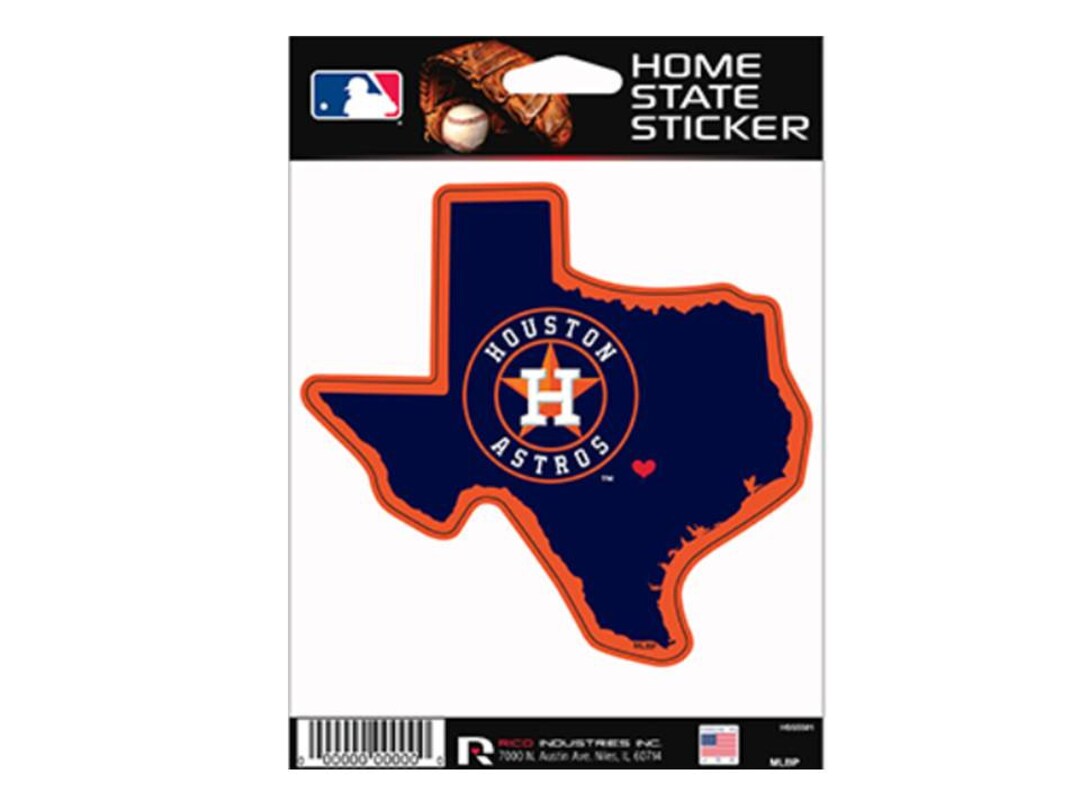 Houston Astros MLB Home State Sticker - Etsy