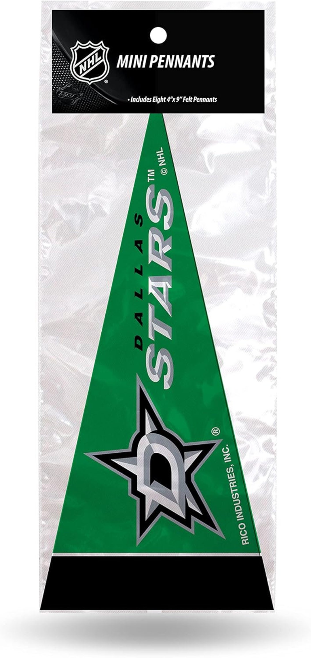 Dallas Stars Licensed NHL Mini Pennants, 4 X 9 Licensed by Rico Made in ...