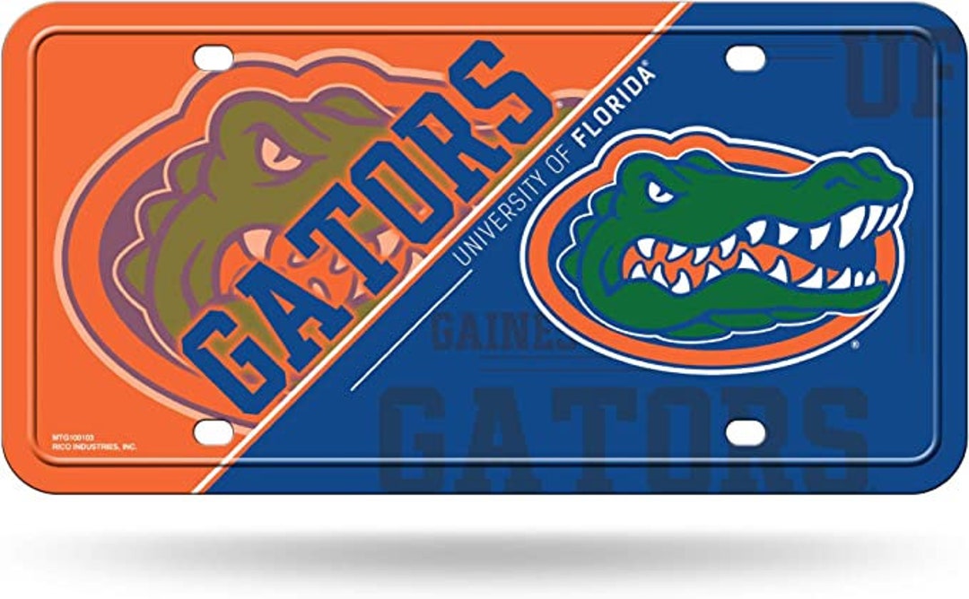 Florida Gators Metal License Plate - Licensed by Rico - Etsy