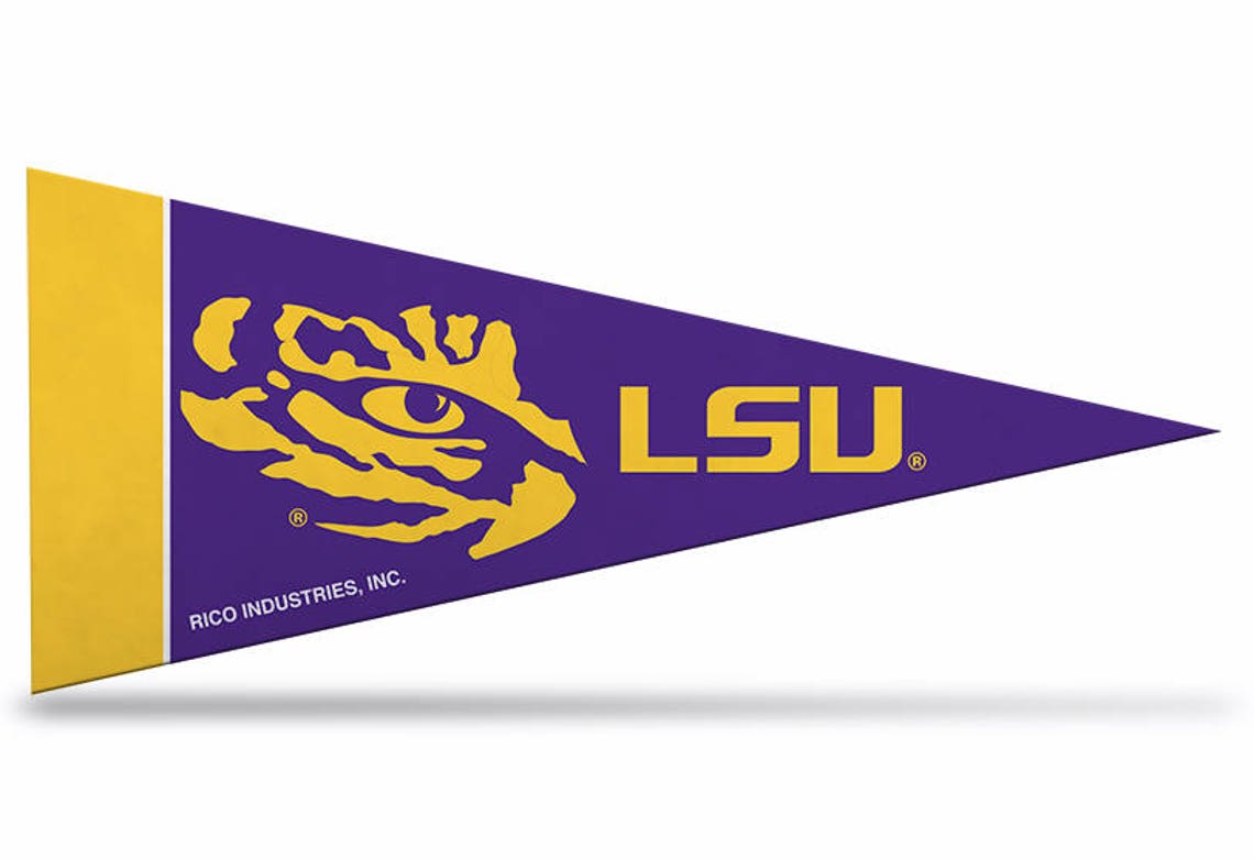 LSU Tigers Mini Pennants, 4" X 9" - Louisiana State University ...