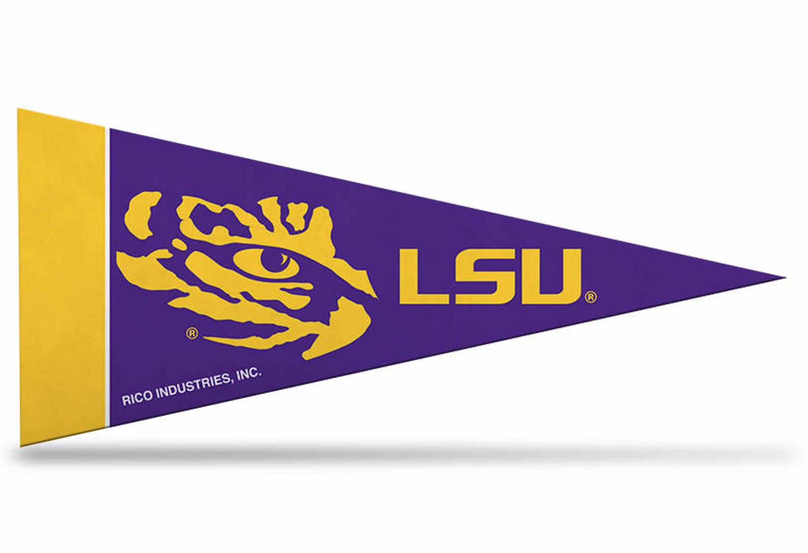 LSU Tigers Mini Pennants, 4" X 9" - Louisiana State University ...