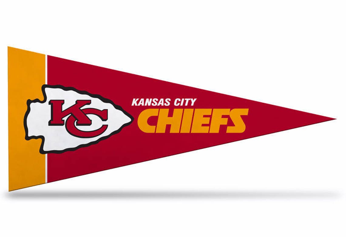 Kansas City Chiefs NFL Felt Mini Pennants 4 X 9 - Etsy