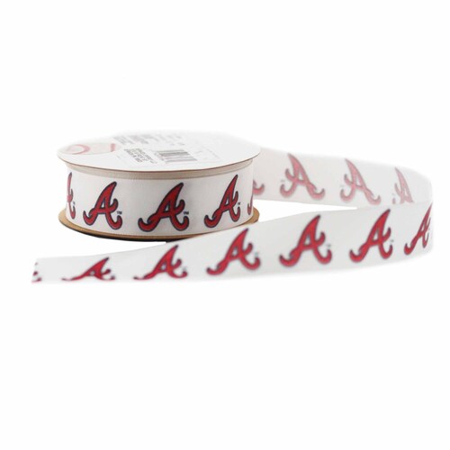 Offray MLB Atlanta Braves Fabric Ribbon 2-1/2-inch by 9-feet - Etsy