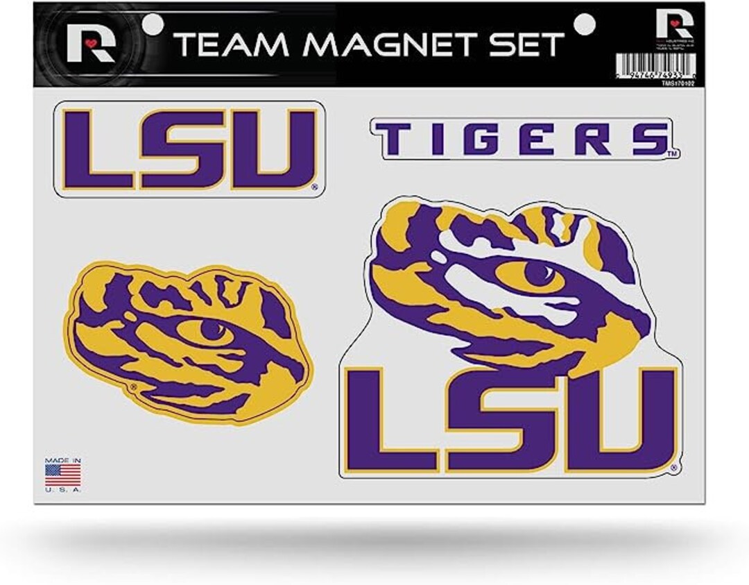 LSU Tigers NCAA Magnet Set Sheet - Etsy